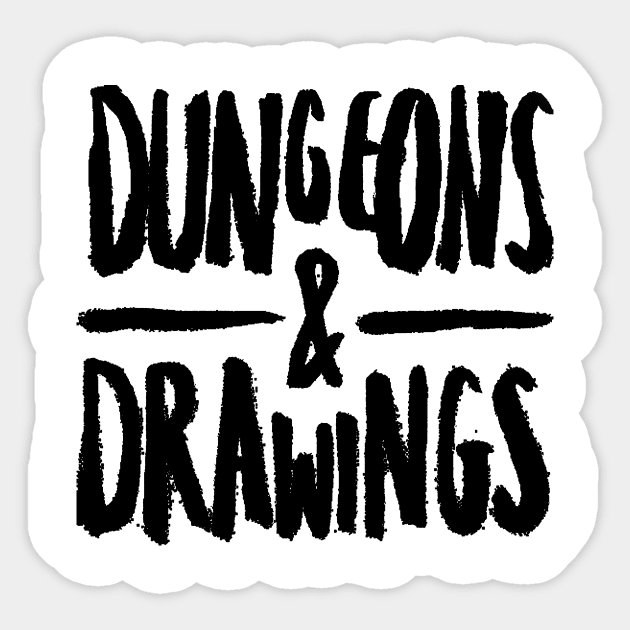 dungeon drawings - Dungeon Drawings - Sticker | TeePublic