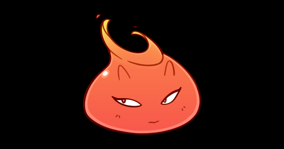 Fire Slime - Fantasy Creatures - Sticker | TeePublic