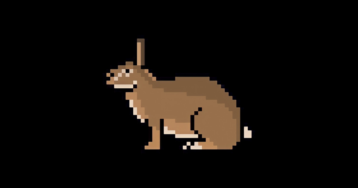 rabbit - Pixels - Sticker | TeePublic