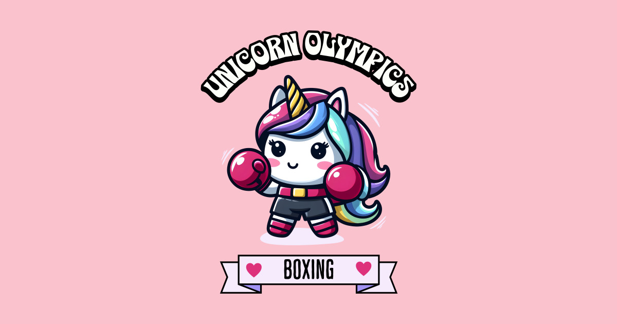 Boxing Unicorn Olympics 🥊🦄 - Knockout Cuteness! - Summer Olympics - T ...