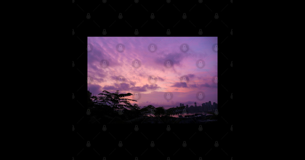 Pink Sky - Clouds - Sticker | TeePublic
