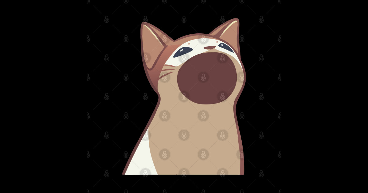 Pop Cat Meme - Pop Cat - Sticker | TeePublic