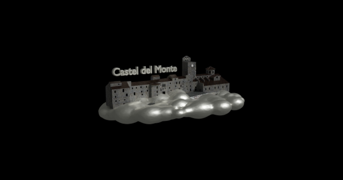 Castel del Monte (3d) - Castel - Posters and Art Prints | TeePublic
