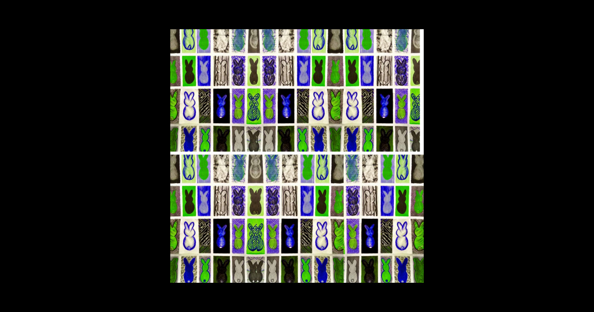 Bunny Rabbit Repeating Pattern - Laptop - Posters and Art Prints ...