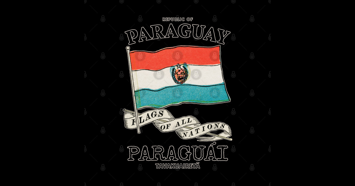 Vintage Flag of Paraguay - Paraguay Flag - Sticker | TeePublic