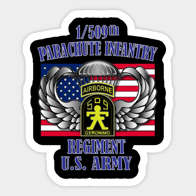 1/509th Parachute Infantry Regiment - 1st509th Airborne - Sticker ...