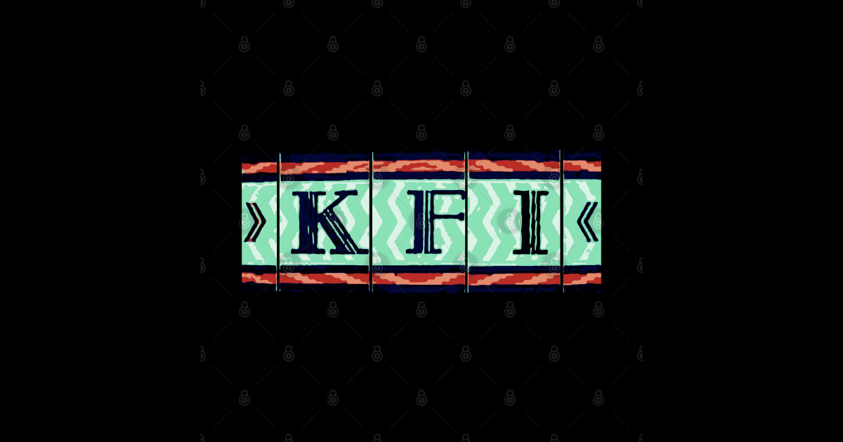 KFI AM 640 Art Deco Logo - Kfi Am 640 - Sticker | TeePublic