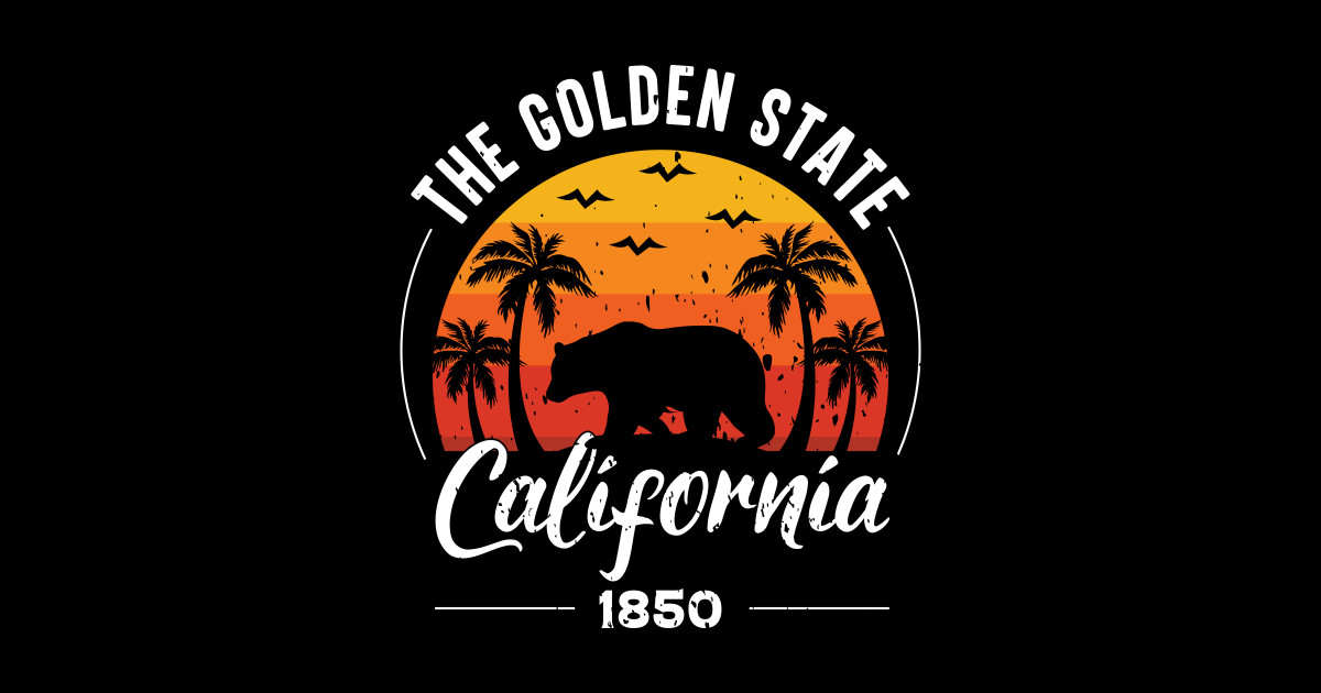 The golden state California - The Golden State California - T-Shirt ...