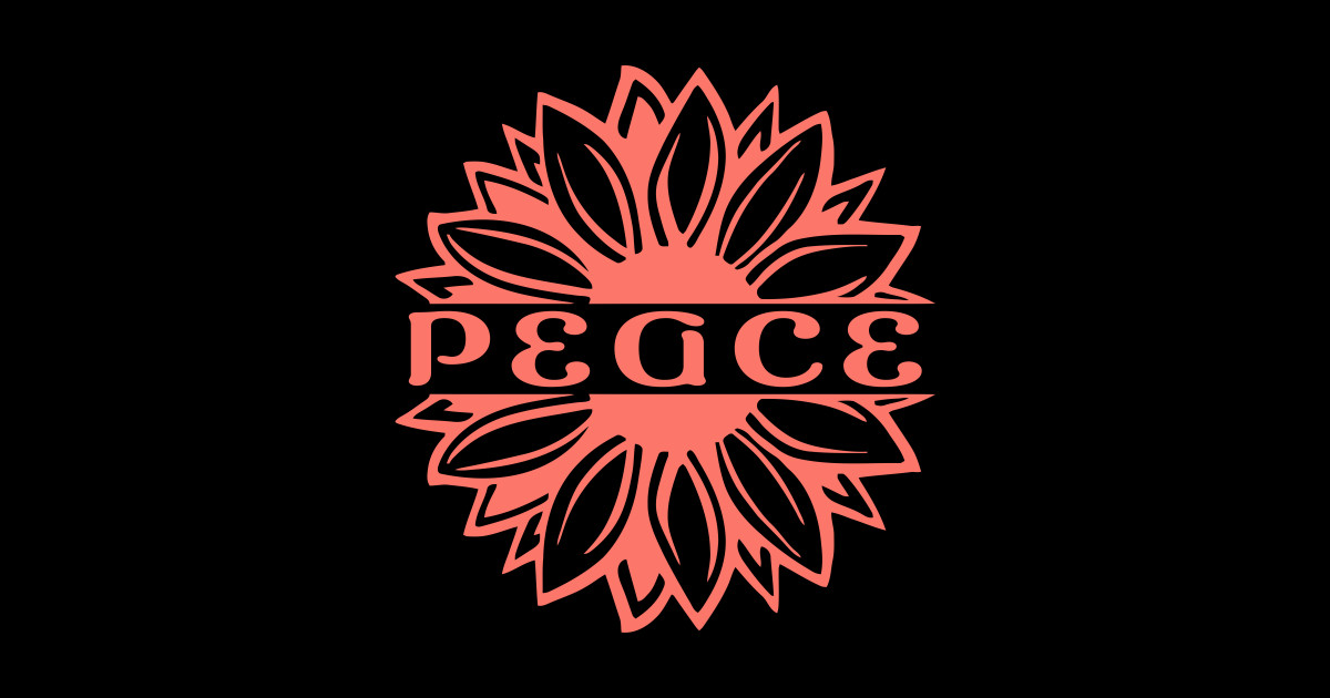 Peace Sunflower - Sunflower - Sticker | TeePublic