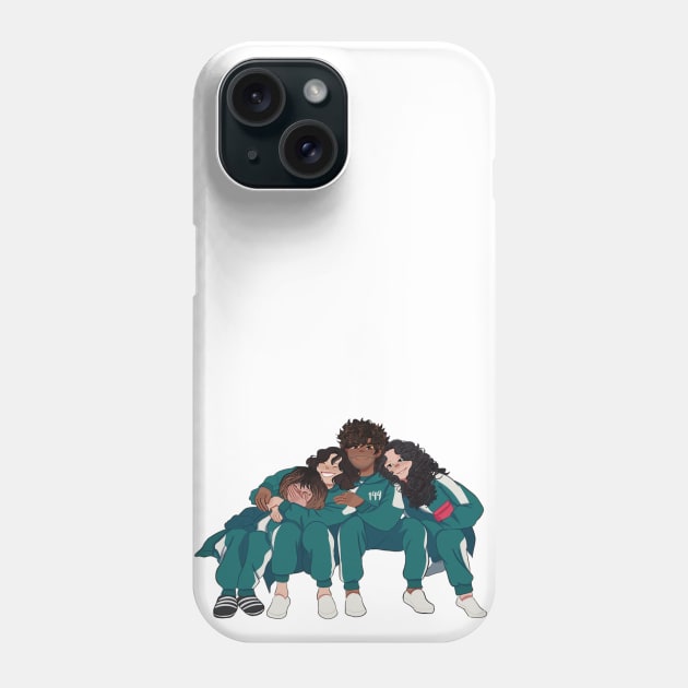Squid Game Cast Photo Redraw V1 - Squid Game - Phone Case | TeePublic