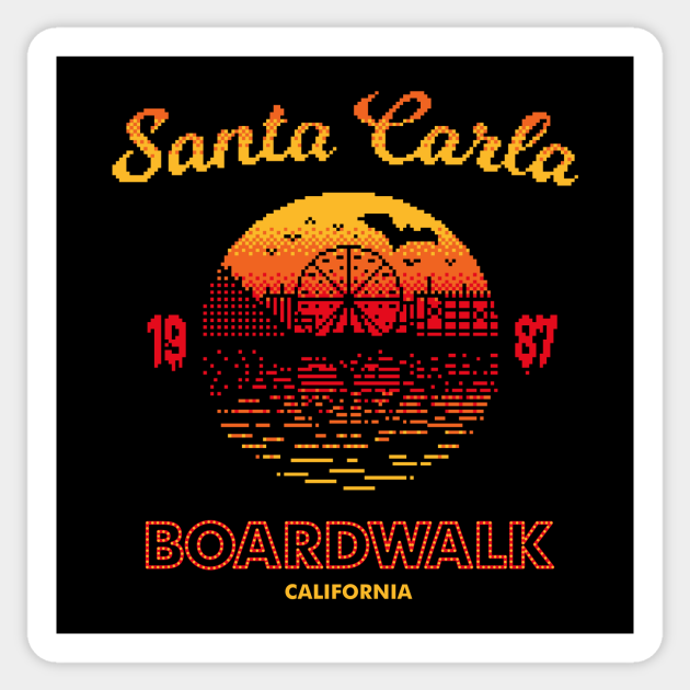 Santa Carla Boardwalk - Lost Boys - Sticker | TeePublic