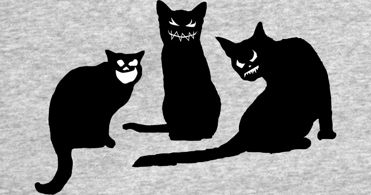 Evil Cats - Halloween Evil Cats - Hoodie | TeePublic