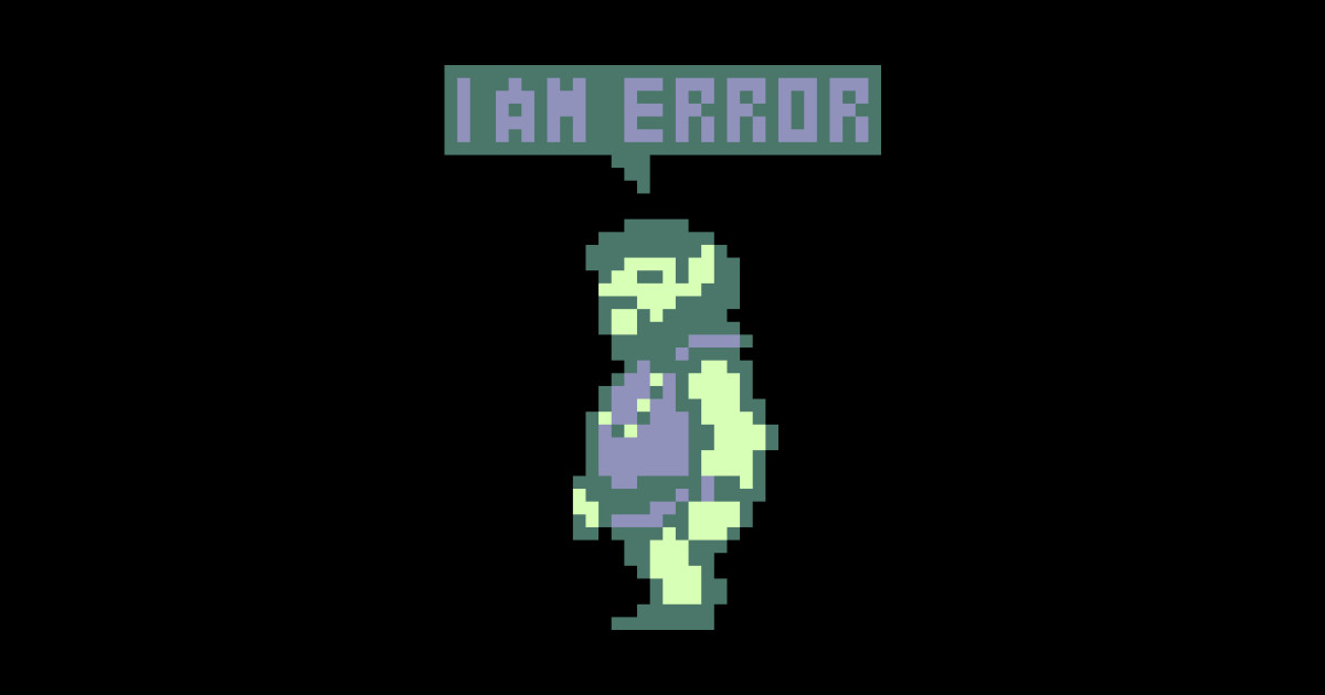 I am error - Videogames - Sticker | TeePublic