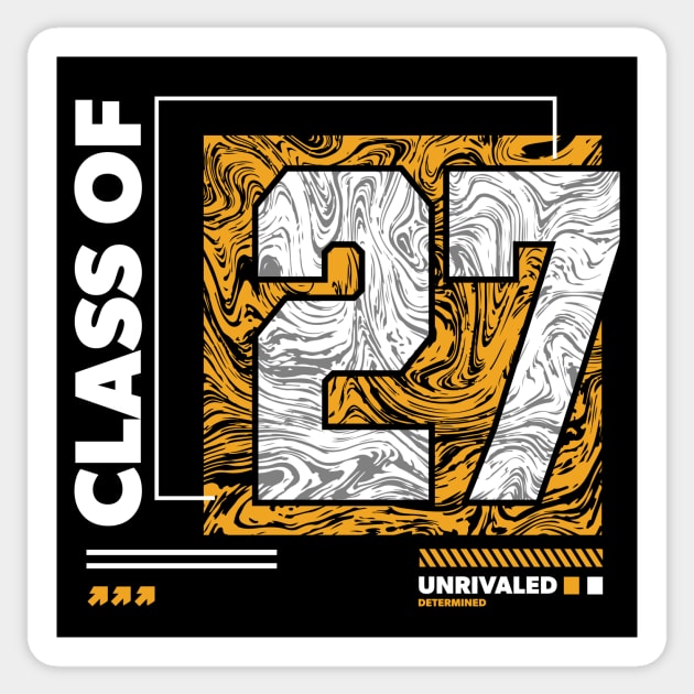 Class of 2027 Urban Streetwear // Graduation Class of '27 Gold - Class ...