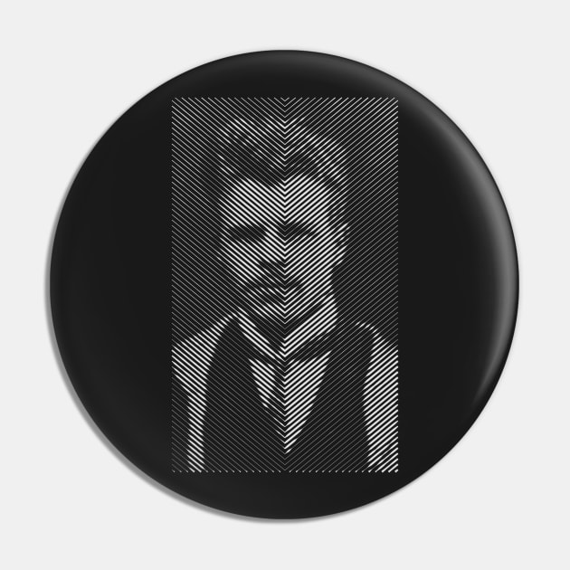 Hermann Rorschach Lines - Hermann - Pin | TeePublic