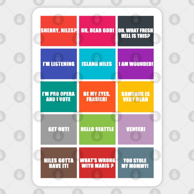 frasier best quotes - Frasier - Sticker | TeePublic