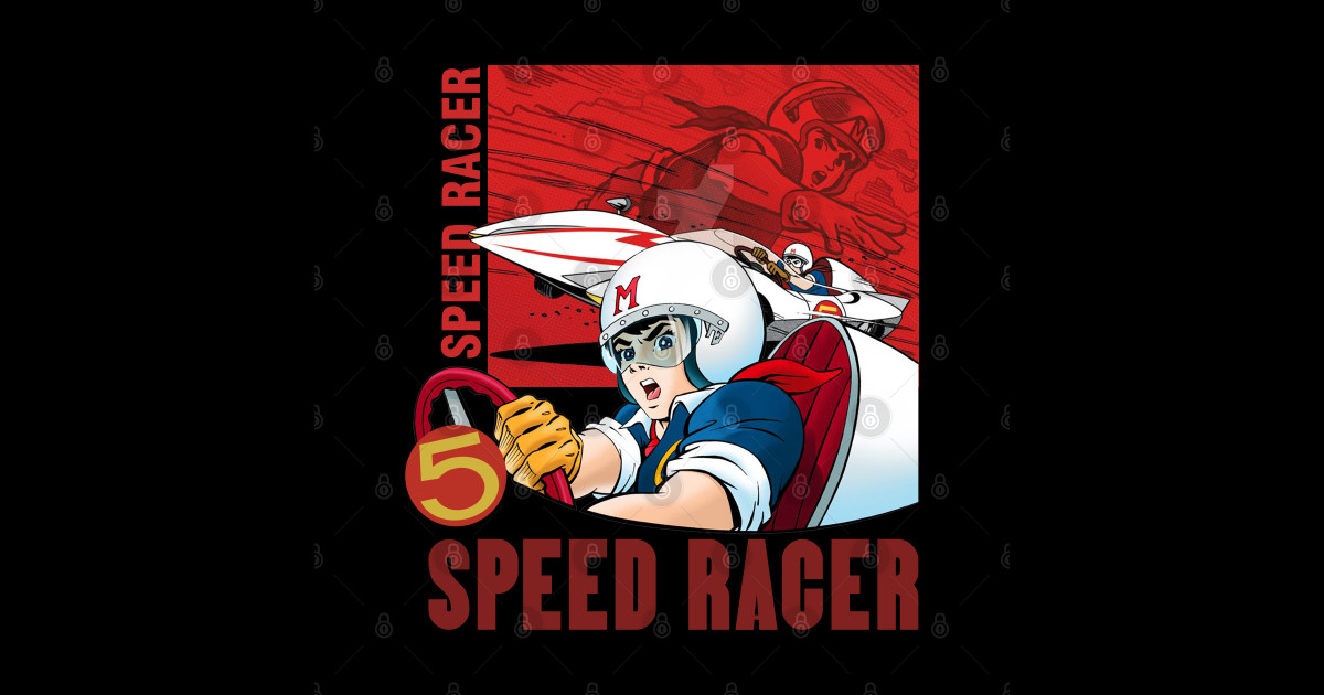 Racer 5 Speed Retro - Speed Racer - Sticker | TeePublic