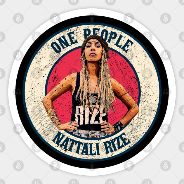 Retro Style Fan Art Design Reggae Music Nattali Rize // One People ...