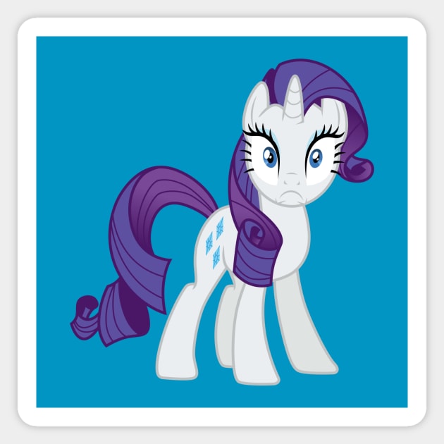 Shocked Rarity 1 - My Little Pony - Sticker | TeePublic