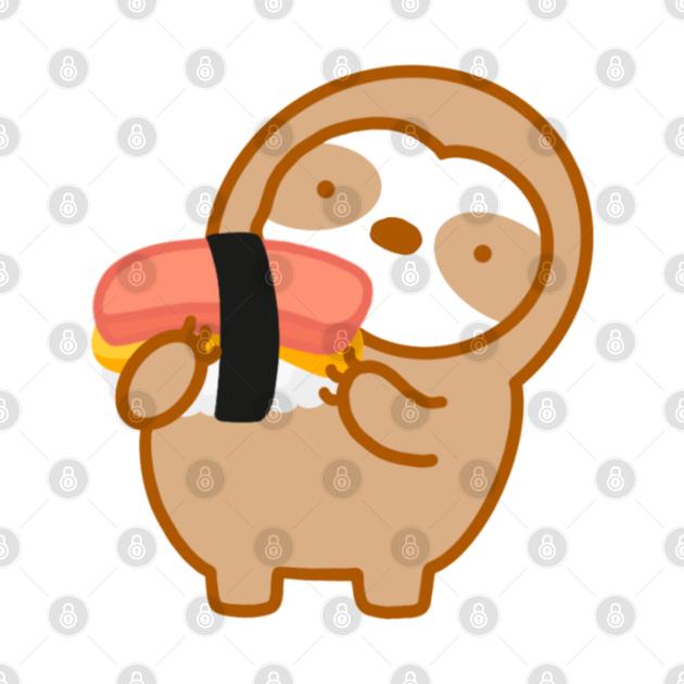 Cute Musubi Sloth - Sloth - T-Shirt | TeePublic