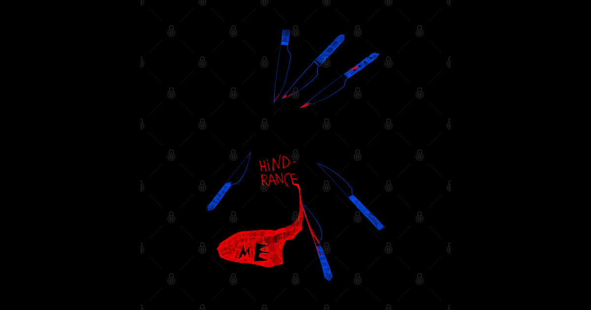 hindrance - Original Artwork - Sticker | TeePublic