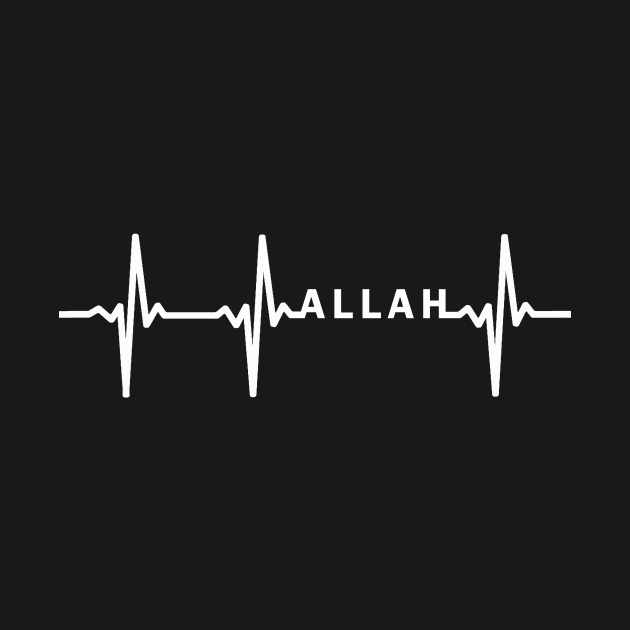 Allah Heartbeat - Allah - T-Shirt | TeePublic
