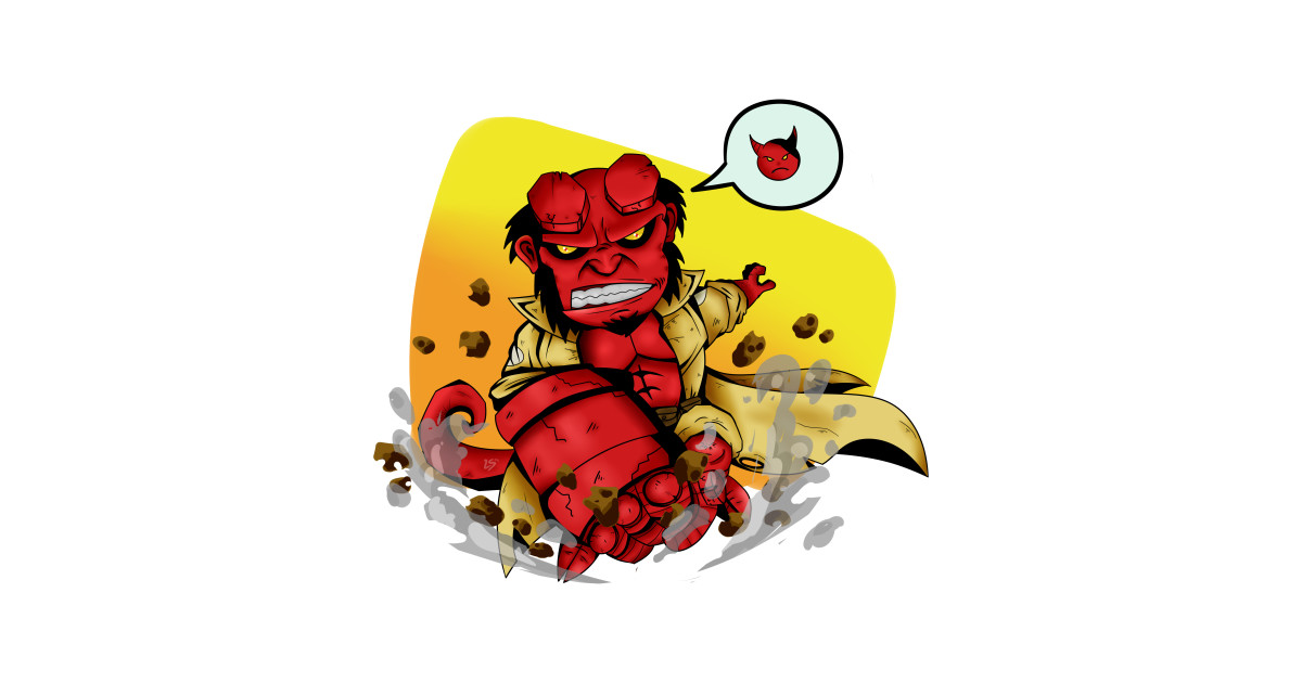 Hell Chibi Boy - Hellboy - T-Shirt | TeePublic