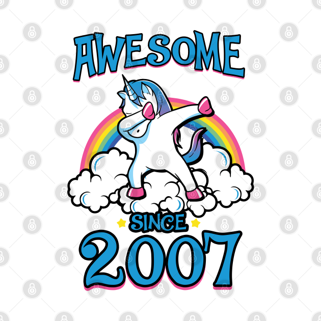 Awesome since 2007 - Birthdays - T-Shirt | TeePublic