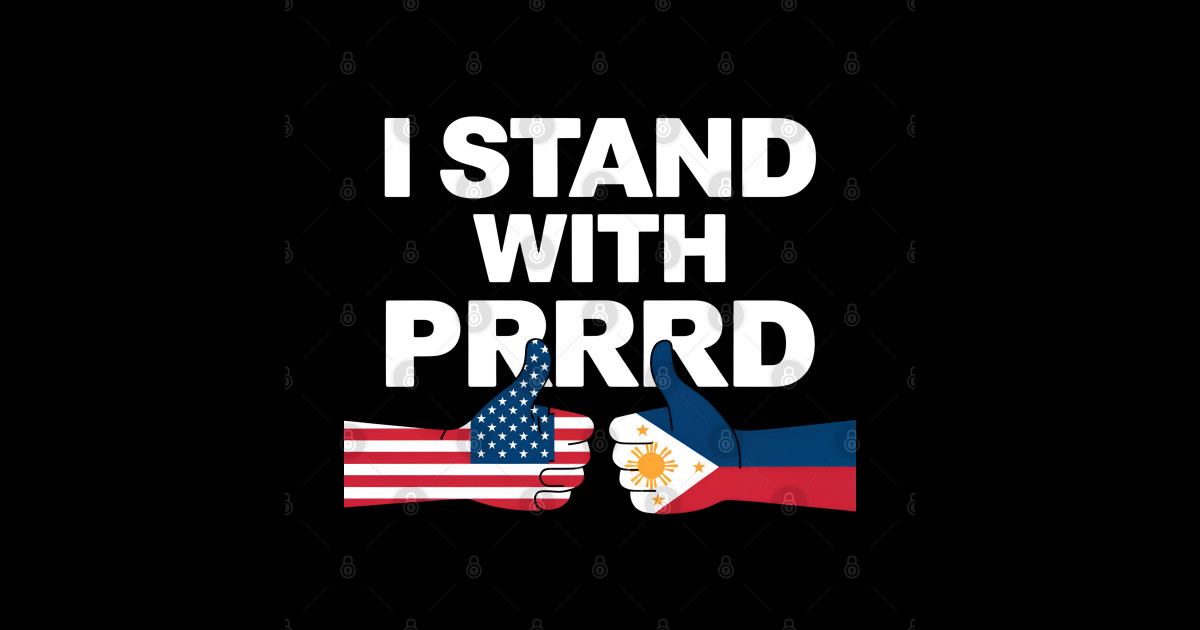 I Stand with Digong Duterte PRRD DU30 Philippine USA Flag - Duterte ...
