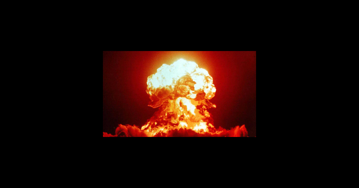Nuclear Explosion Meme - Nuclear Explosion - Sticker | TeePublic