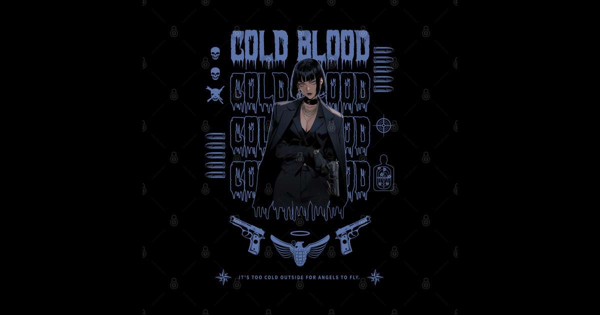 Mafia Anime Style | GOLD BLOOD - Mafia - Sticker | TeePublic