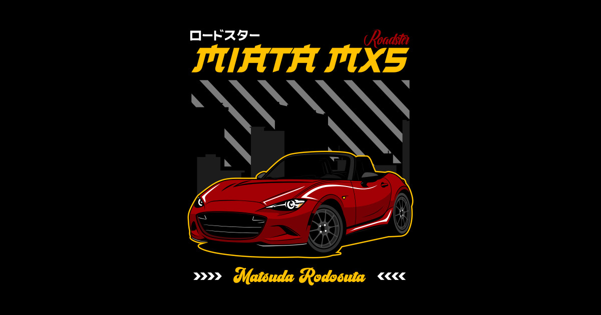 Miata MX5 Roadster Red Candy - Miata Mx5 - Posters and Art Prints ...