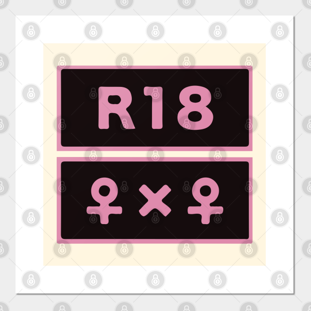 R18 Girl x Girl - Yuri - Posters and Art Prints | TeePublic