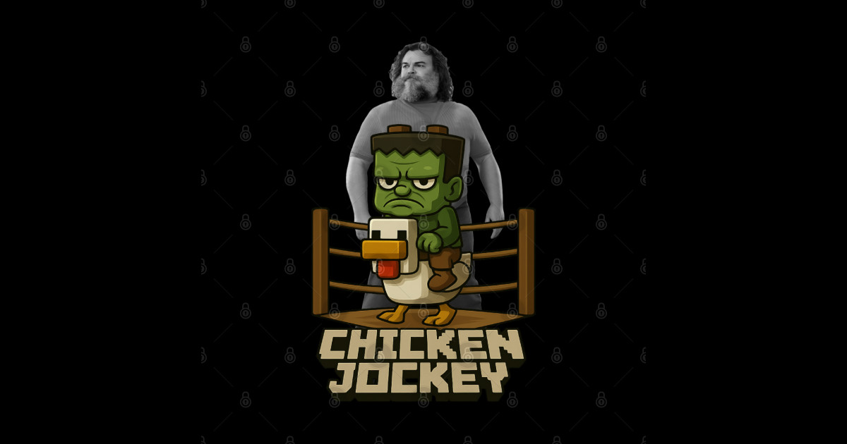 Funny Chicken Jockey - Minecraft - Posters and Art Prints | TeePublic