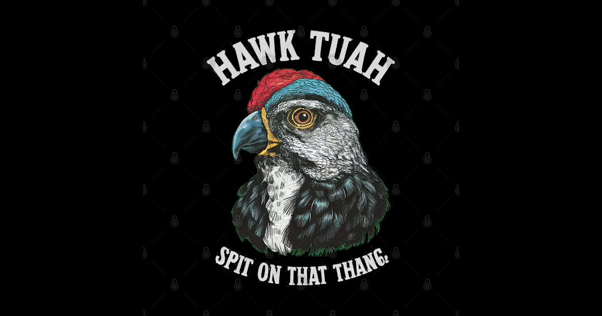 Hawk Tuah Spit On That Thang Hawk - Hawk Tuah - Sticker | TeePublic