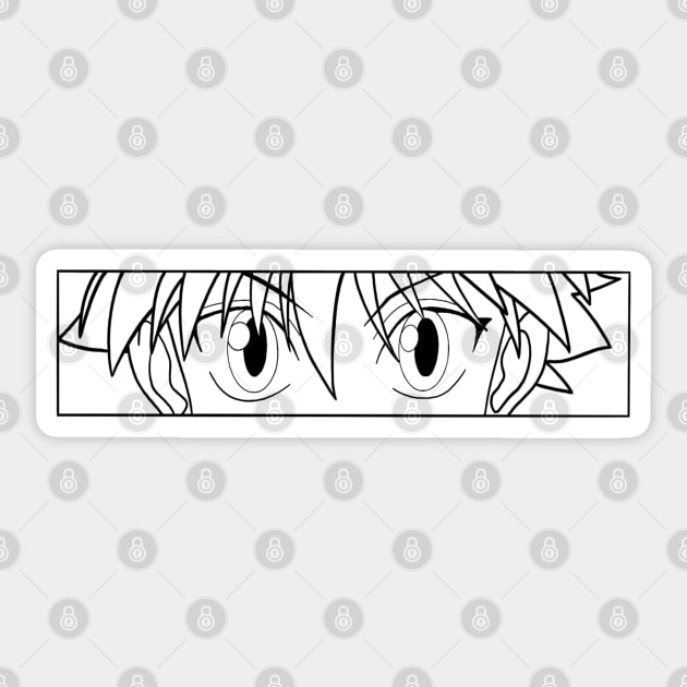Killua Zoldyck Eyes - Hunter X Hunter - Sticker | TeePublic