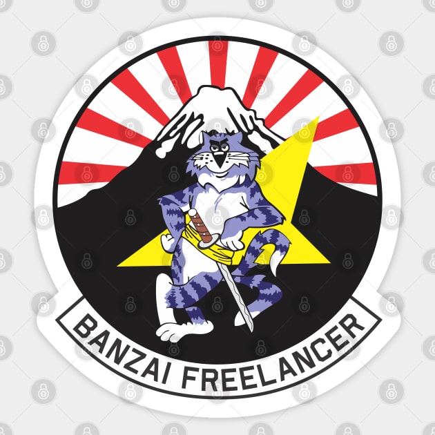 Grumman F-14 Tomcat - Banzai Freelancer - Grumman F 14 Tomcat - Sticker ...