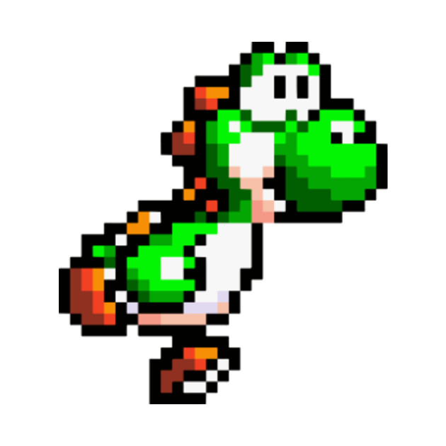 Yoshi Pixel Art Clear And Big