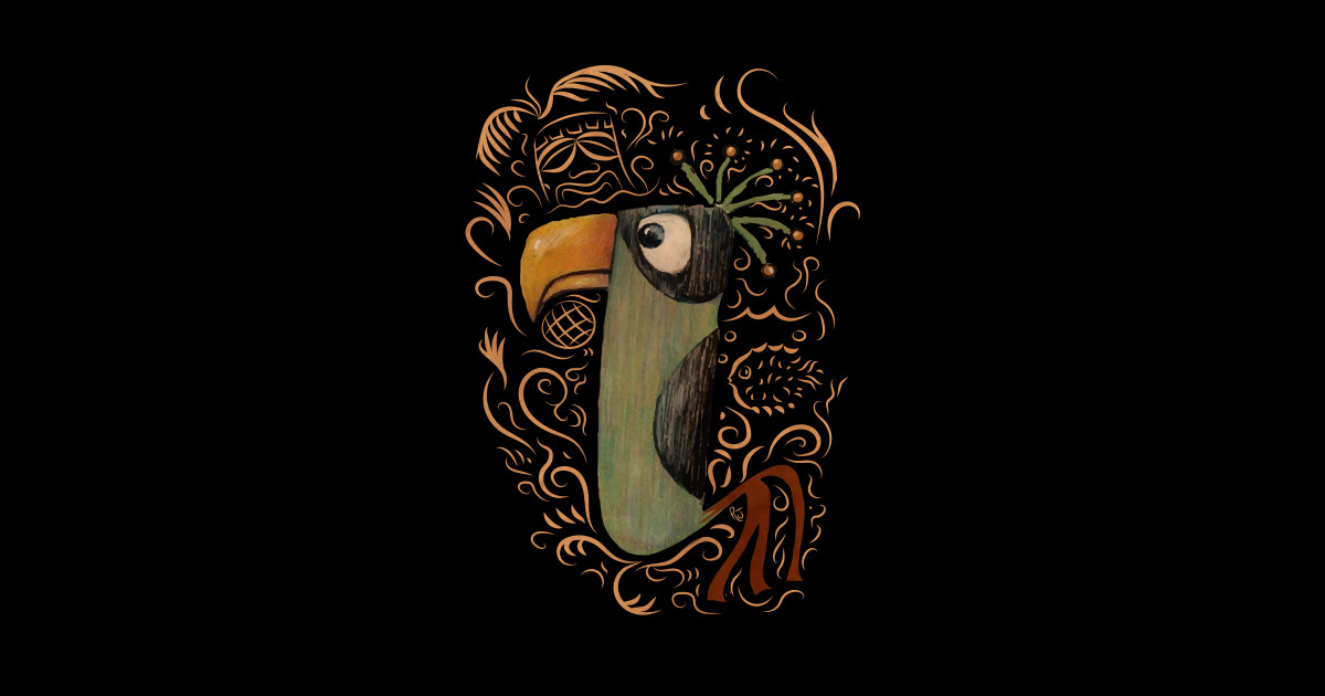 Tiki Bird #2 - Bird - Posters and Art Prints | TeePublic