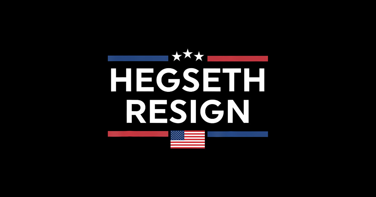 Hegseth Resign Us Flag - Hegseth Resign - Sticker | TeePublic