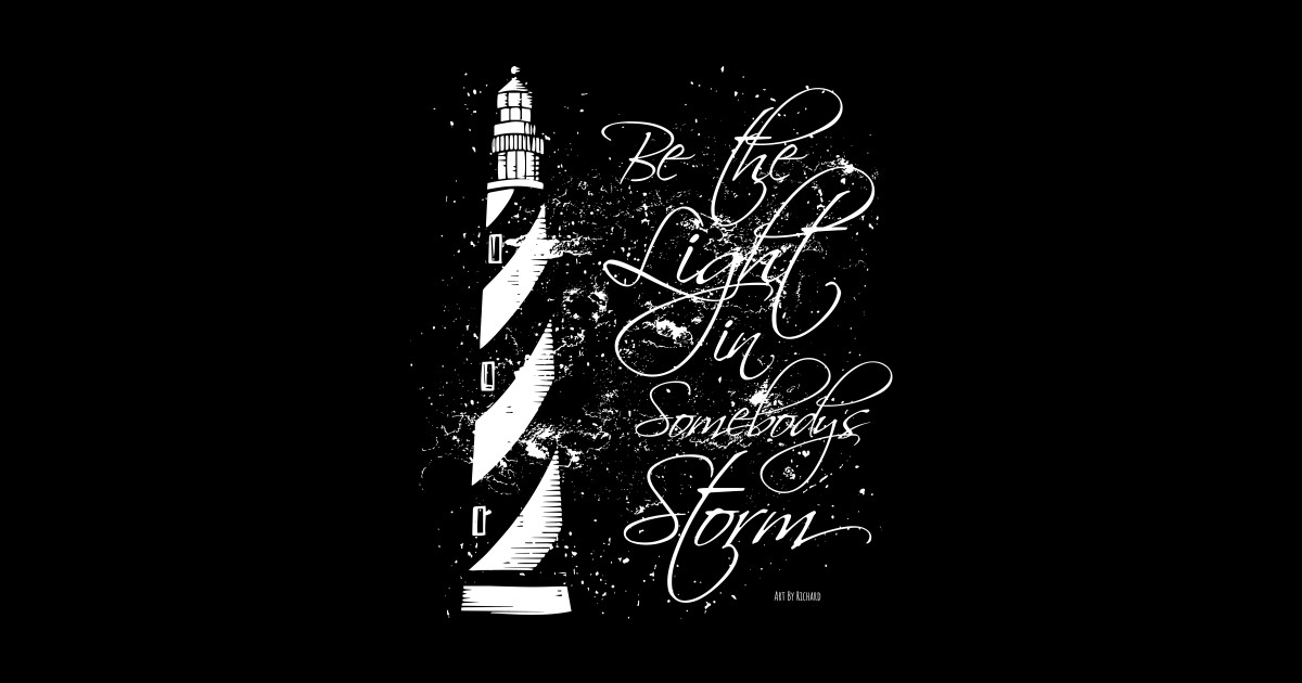 Be the LIGHT lighthouse - Christian Apparel - Sticker | TeePublic