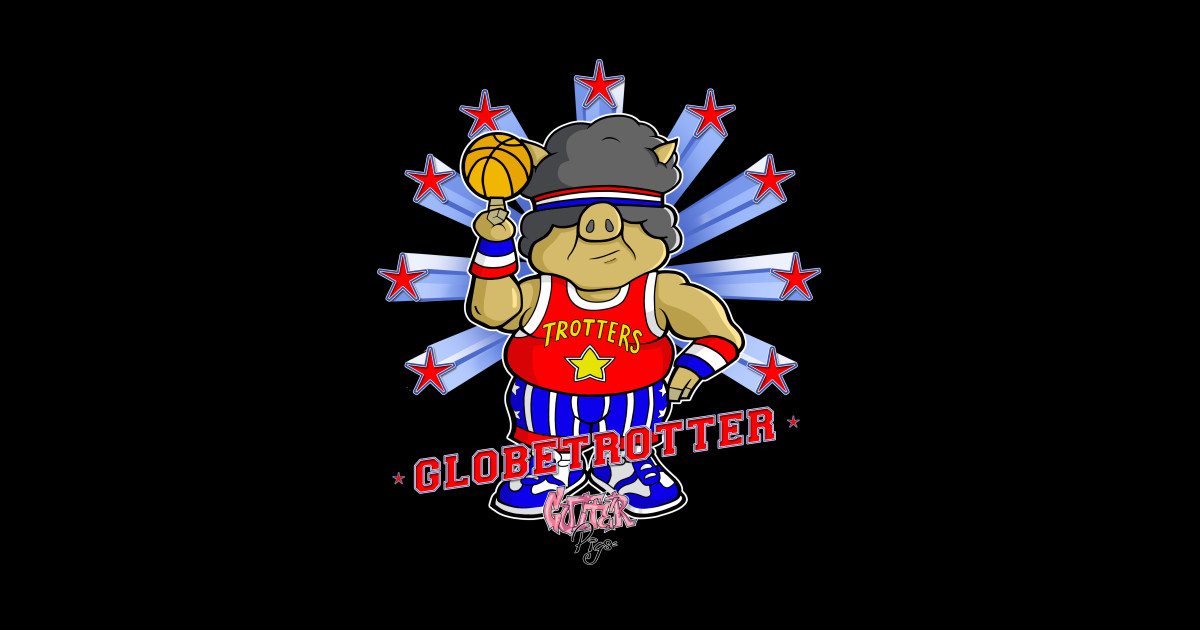 Gutter Pigs Globetrotter - Basketball - Sticker | TeePublic