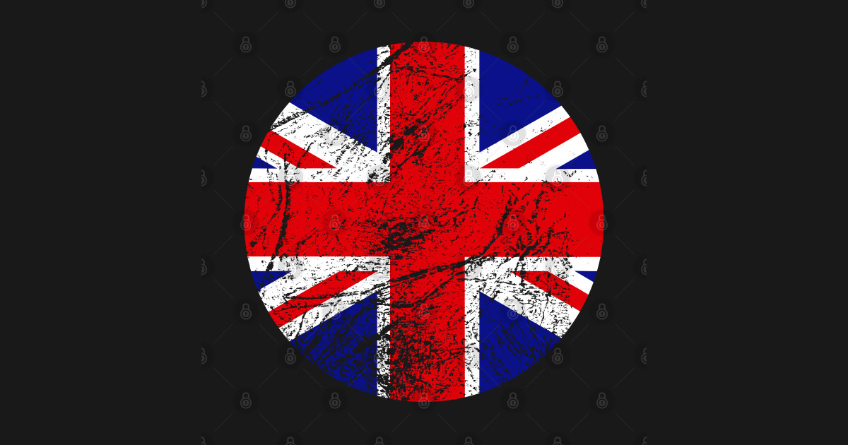 British flag distressed - British Flag - T-Shirt | TeePublic