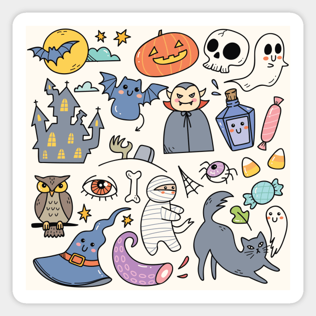 how to draw halloween doodles