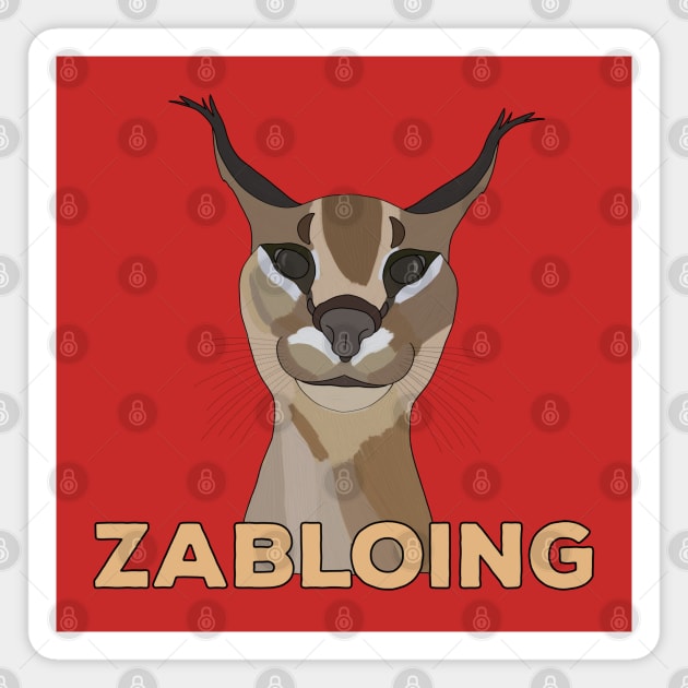 Zabloing Cat Meme - Zabloing Floppa Cat - Magnet | TeePublic