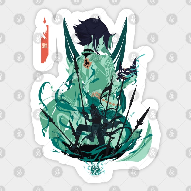Xiao Genshin Impact - Genshin Impact - Sticker | TeePublic