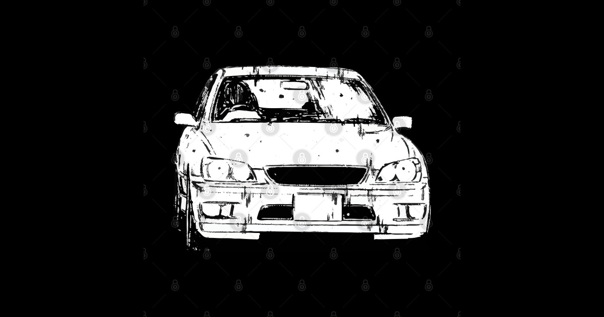 Daiki Ninomiya's Honda Civic [ Initial D] - Initial D - Sticker | TeePublic