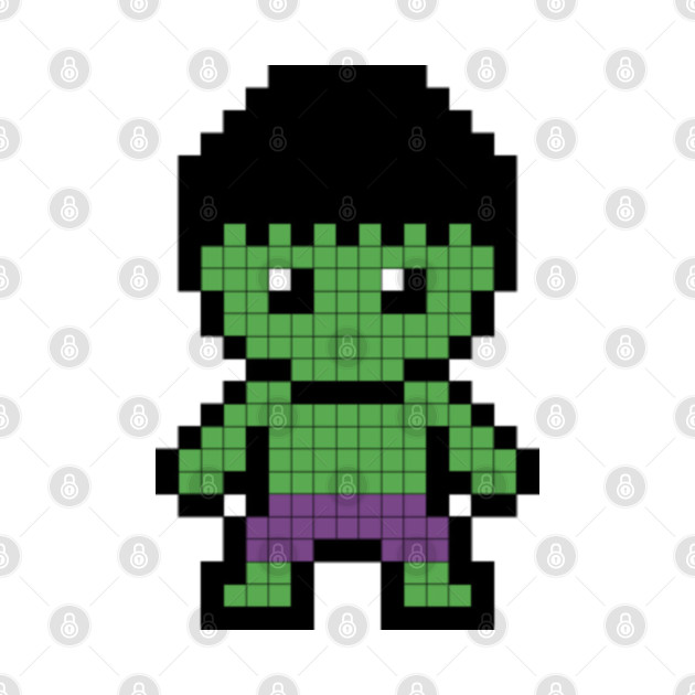 Pixel Hulk - Pixel - T-Shirt | TeePublic