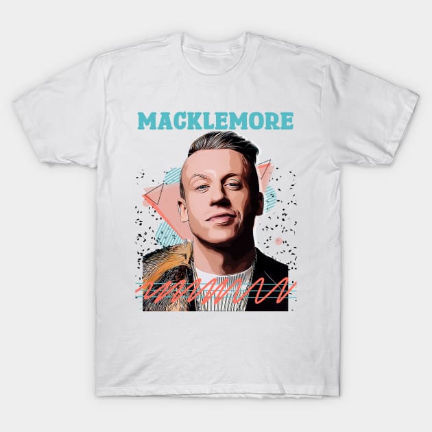 Macklemore Fan Art Retro Design // Vintage - Macklemore - T-Shirt ...