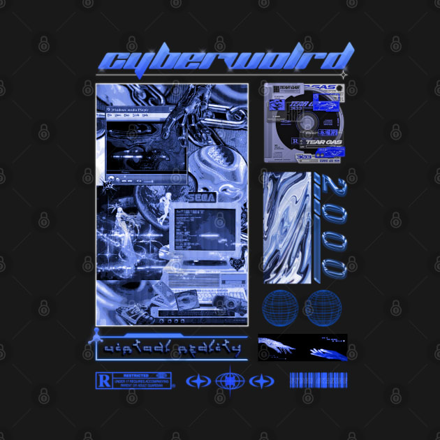 Cybercore World Aesthetic Design - Cybercore - T-Shirt | TeePublic